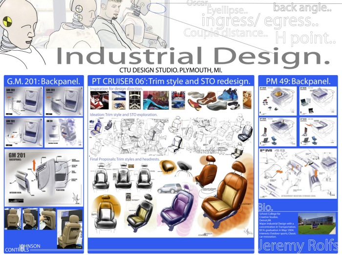 JCI Seating Studio_Summer internship 2003 by Jeremy Rolfs at Coroflot.com