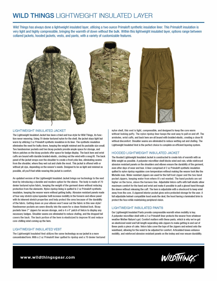 Wild Things - Tactical and Military Layering Systems by Samantha Aprea ...