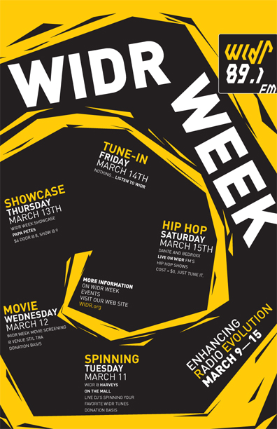 WIDR Posters by Eric Karcz at Coroflot.com