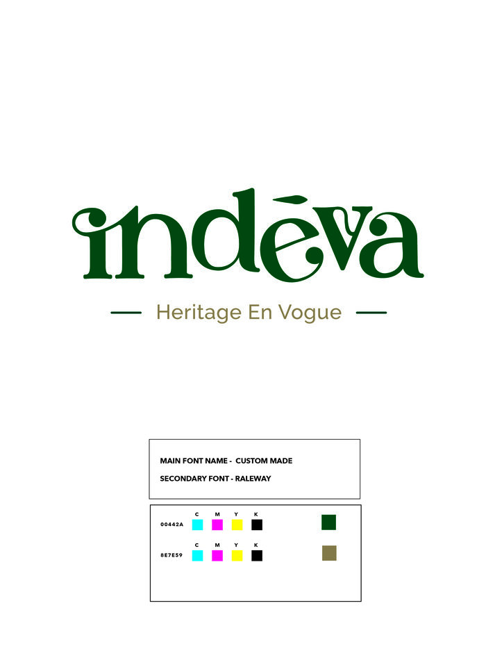 An upload by Niyati Mehta on Coroflot: to the project INDEVA - Logo Design