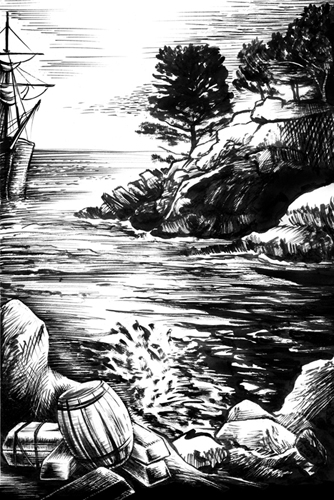 Treasure Island - Book Illustrations by Maria Givner at Coroflot.com