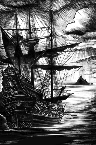 Treasure Island - Book Illustrations by Maria Givner at Coroflot.com