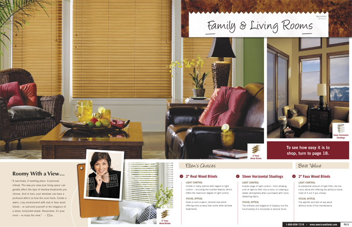 American Blinds Smart Guide Brochure by Kimberly Fisher at Coroflot.com