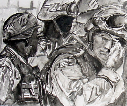 military paintings by mary Rushing at Coroflot.com