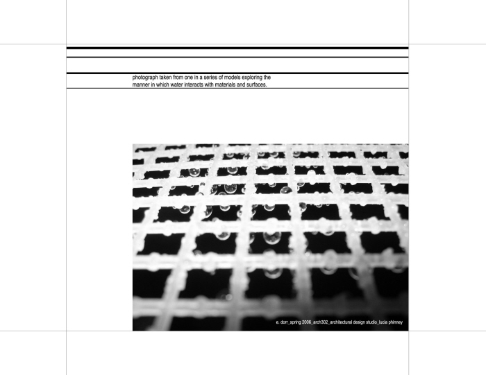 An upload by Erin Dorr on Coroflot: to the project portfolio 2007