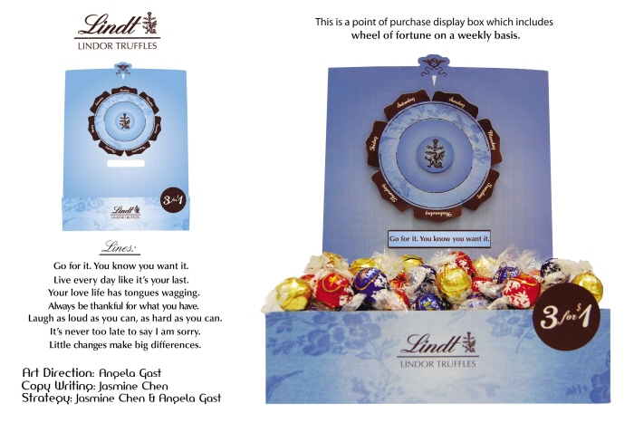 An upload by Jasmine Chen on Coroflot: to the project Lindt Chocolate