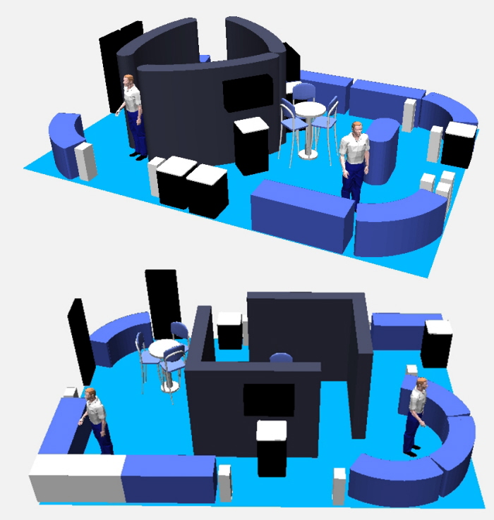 Trade Show Booth Design Floor Plans by James Hayford at Coroflot.com
