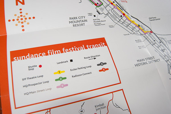 Map for Sundance Film Festival by Jerry Ross at Coroflot.com