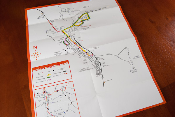 Map for Sundance Film Festival by Jerry Ross at Coroflot.com