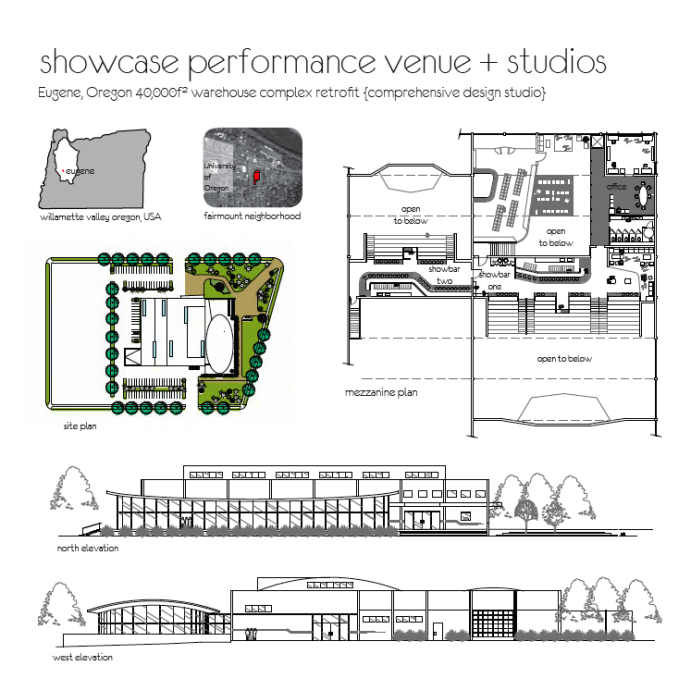 showcase venue & studios by Michelle Rummel at Coroflot.com