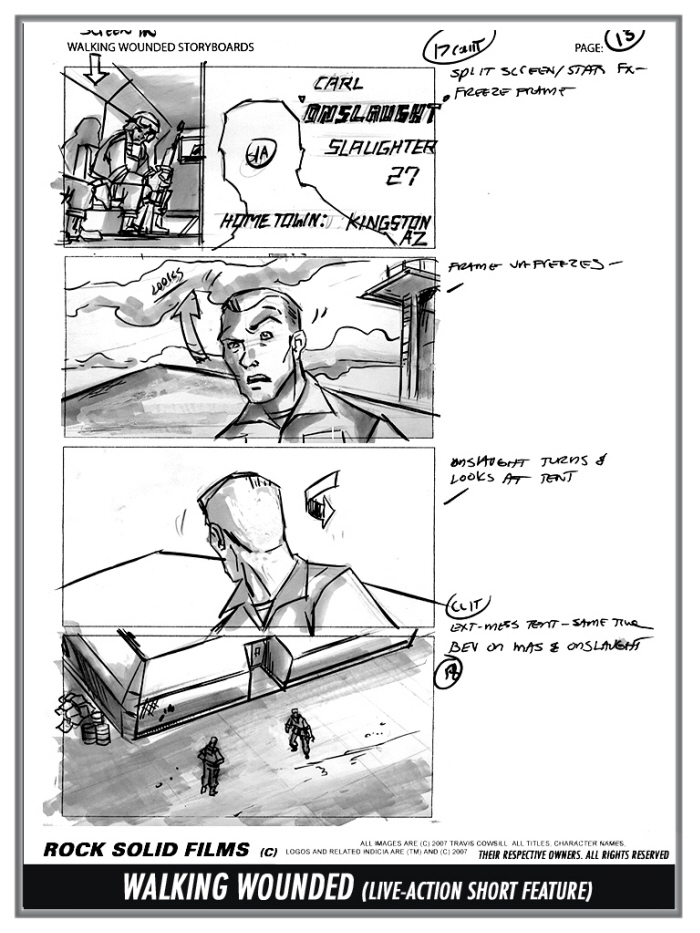 Walking Wounded- STORYBOARDS- Live-Action Feature by Travis Cowsill at ...
