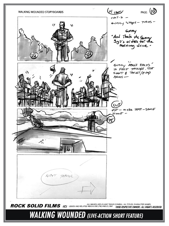 Walking Wounded- STORYBOARDS- Live-Action Feature by Travis Cowsill at ...