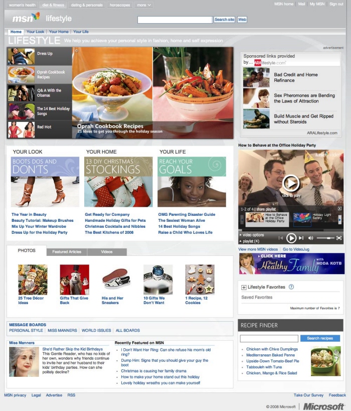 MSN Lifestyle Designs by Ben Grefsrud at Coroflot.com