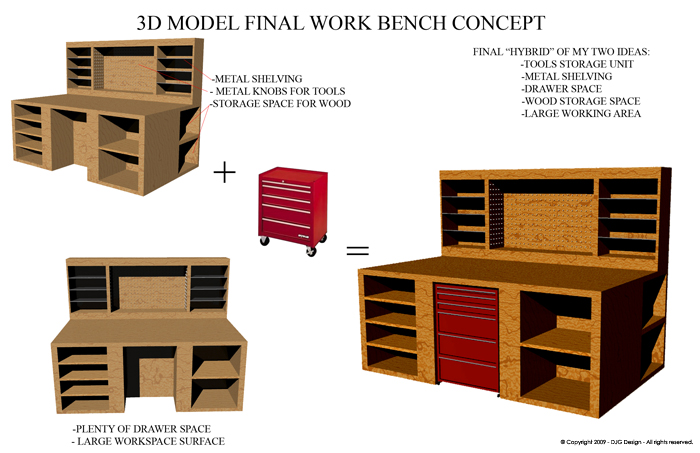 Work Bench Storage System by Daniel German at Coroflot.com