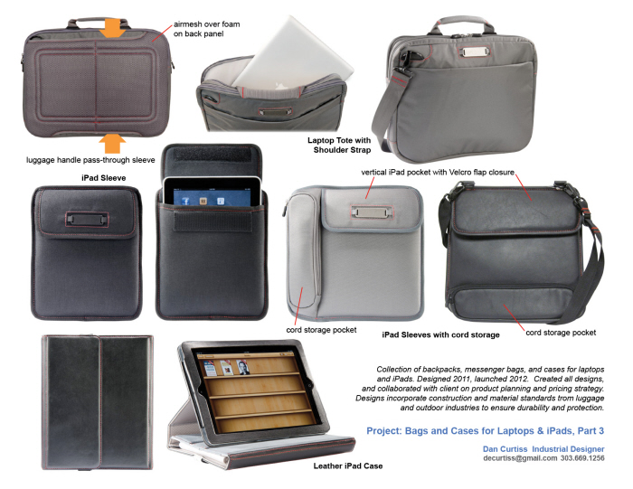 Designs for Laptop Cases, Back-to-School Packs, and Work Packs by Dan ...