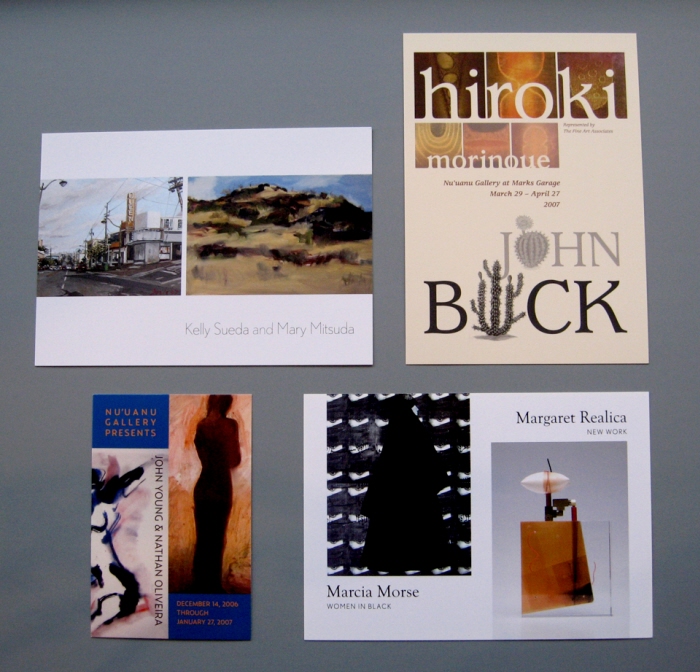 art gallery collateral by Mariko Merritt at Coroflot.com