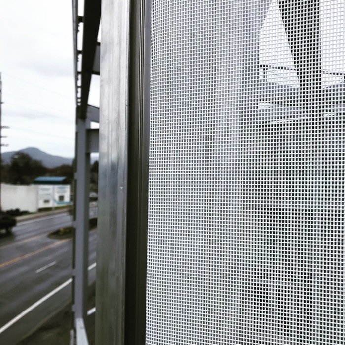 Craterworks Makerspace Atrium Mesh Facade Design and Install by Nick ...