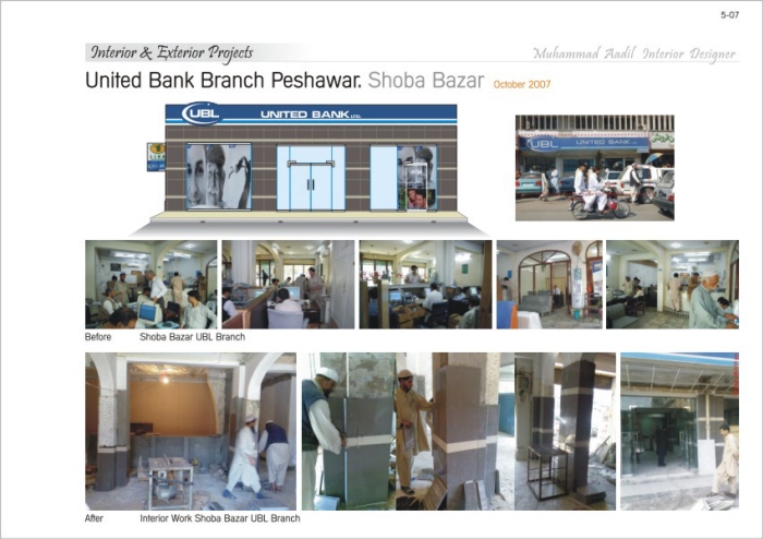 INTERIOR-Project United Bank Branches Peshawar 2007 by MUHAMMAD ADIL at ...