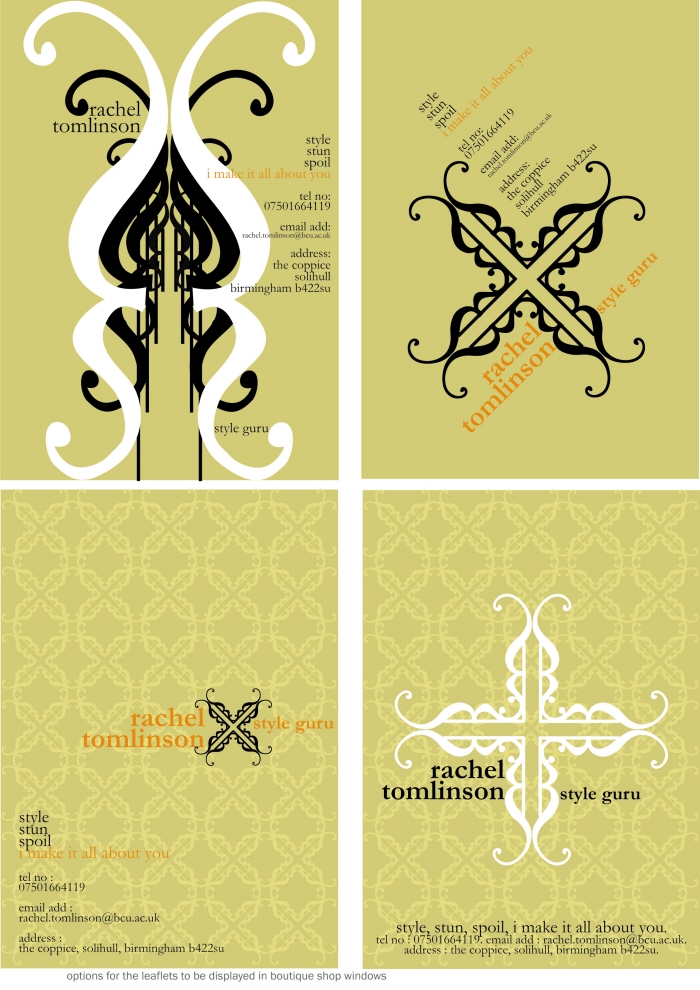 visual identity -stylist by Renu Patwardhan at Coroflot.com