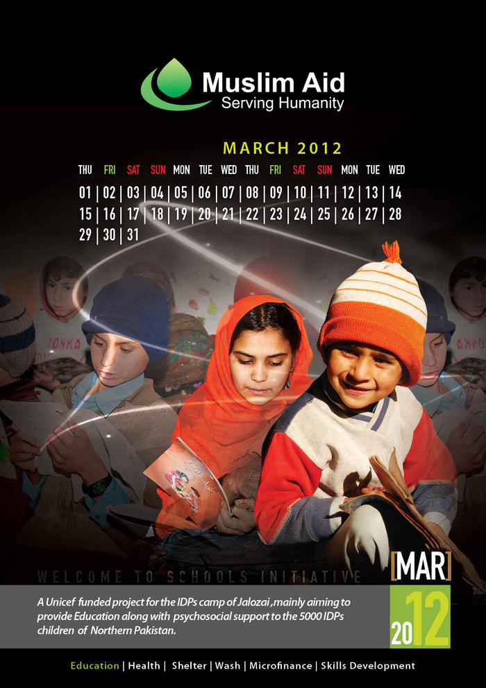 NGO calendar design by arslan Khan babar at Coroflot.com