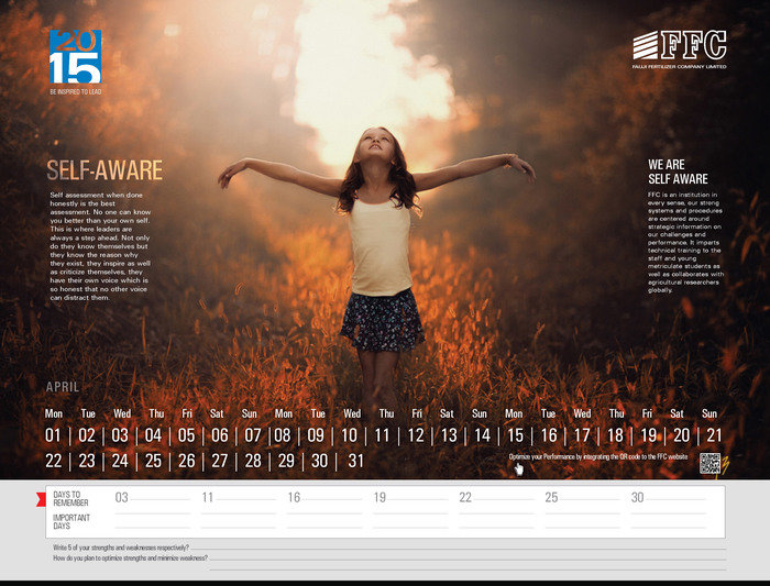 FFC Calendar Design by arslan Khan babar at Coroflot.com