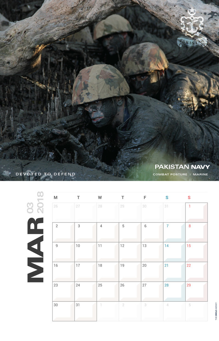 Pakistan Navy calendar design by arslan Khan babar at Coroflot.com