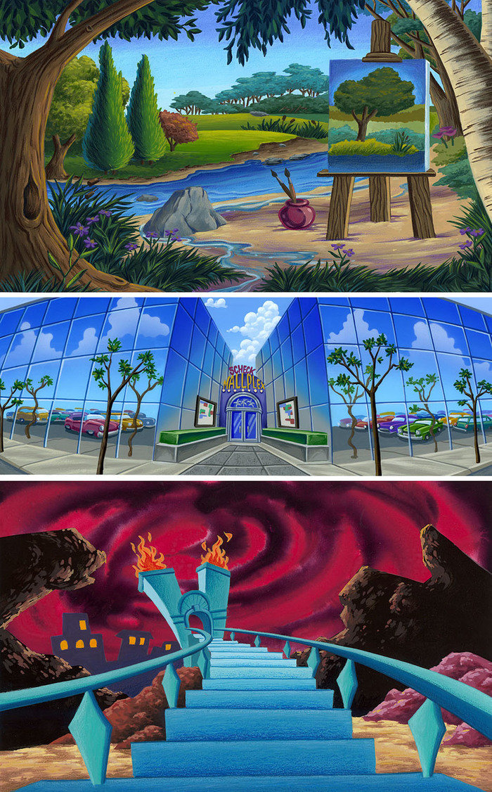 Background Painting for Animation by DOUG APPLETON at Coroflot.com