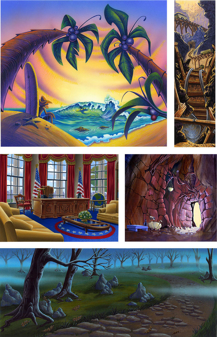 Background Painting for Animation by DOUG APPLETON at Coroflot.com