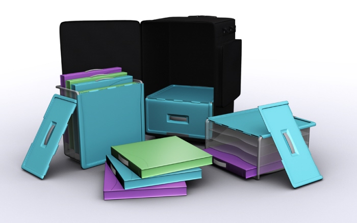 Scrapbook Paper Storage System by Tyler Thompson at Coroflot.com