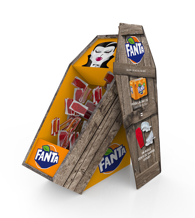 Coca-Cola / Fanta - Floor standing display unit by Carol Kit Chung ...