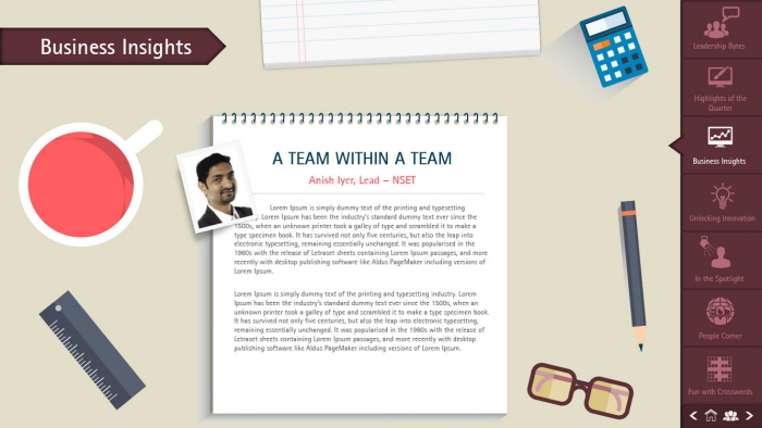 Creative Accenture Newsletter in March 2016 by Madhusudan Joshi at ...