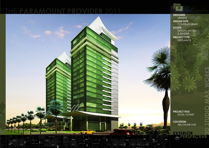 An upload by SaNTY URIaRTE on Coroflot: to the project HIGH RISE 3D