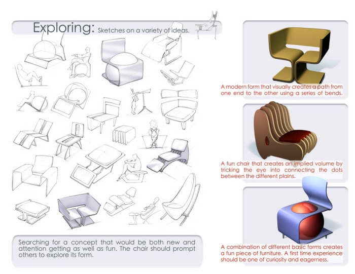 Designing a Chair by Josh Reeves at Coroflot.com