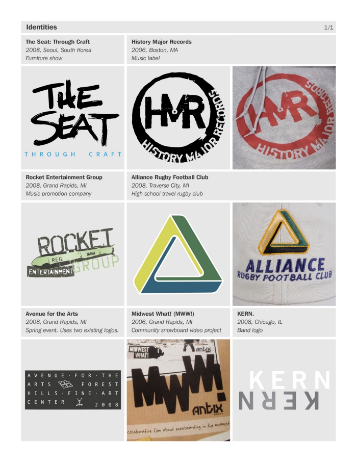 Identities by Jake Richardson at Coroflot.com