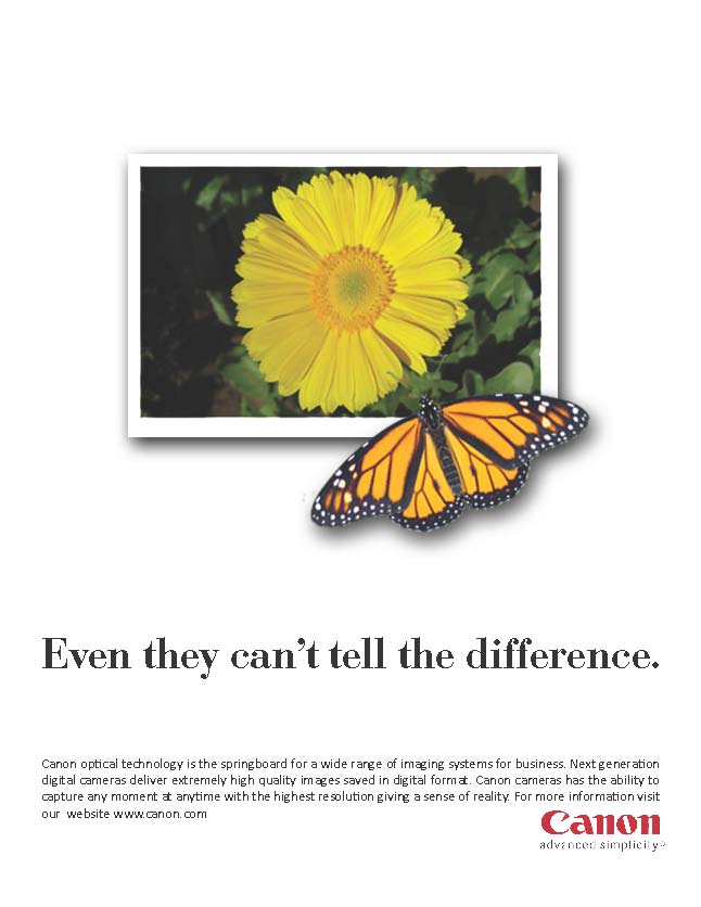 Canon magazine campaign advertisement by Lydia Chan at Coroflot.com