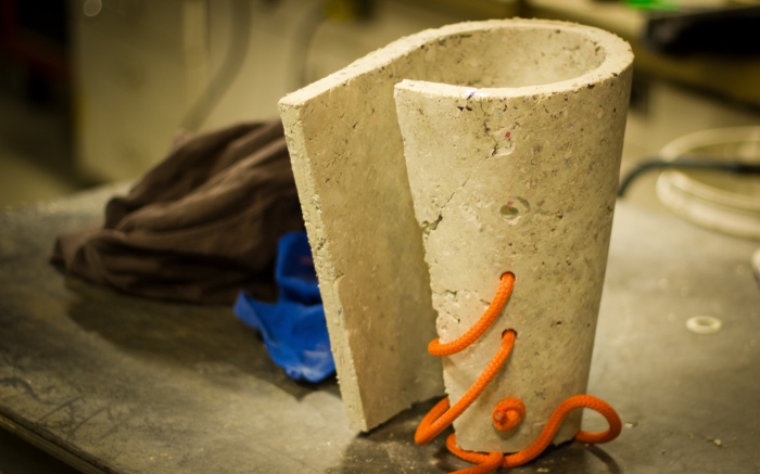 Moses the concrete Lamp by Ryan Spotowski at Coroflot.com