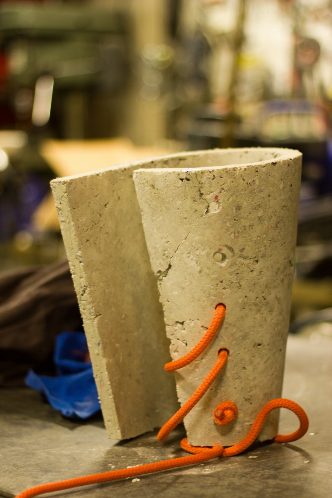 Moses the concrete Lamp by Ryan Spotowski at Coroflot.com