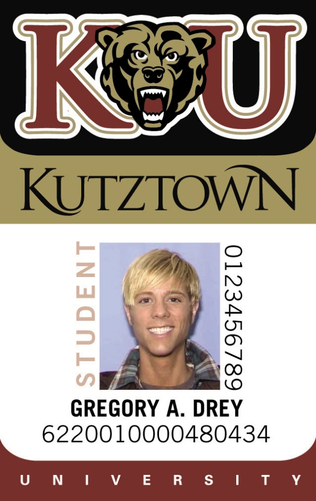 Kutztown University Student ID by Gregory Drey at Coroflot.com