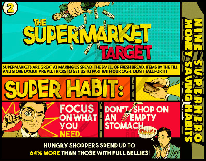 NINE SUPERHERO MONEY SAVING HABITS by Vishal Anand at Coroflot.com