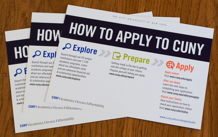 How To Apply Card - CUNY by Jason Williams at Coroflot.com