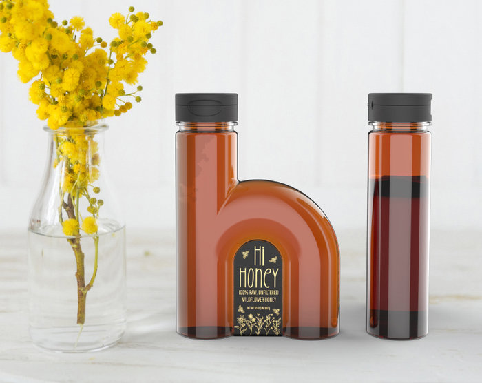 An upload by Olivia Blechschmidt on Coroflot: to the project Hi Honey Packaging Concept / Flower ...