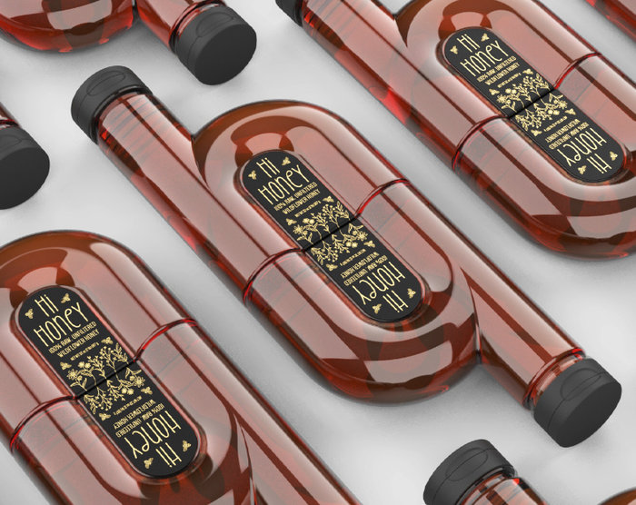 An upload by Olivia Blechschmidt on Coroflot: to the project Hi Honey Packaging Concept / Flower ...