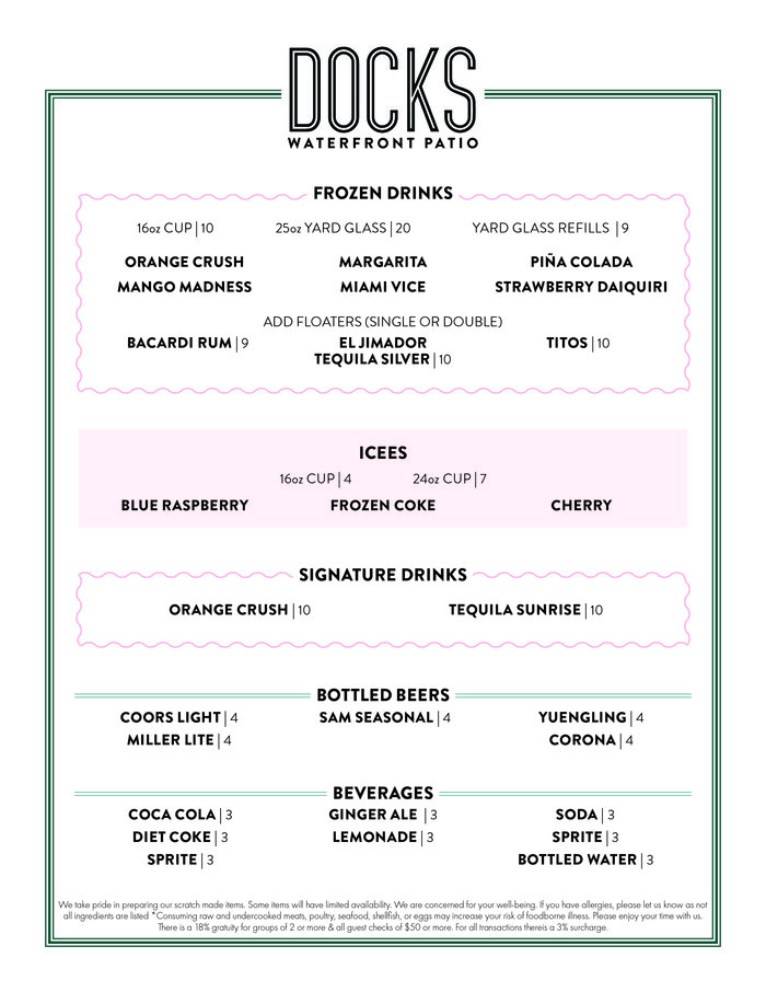 Docks on the Harbor Restaurant by Melissa Policaro at Coroflot.com