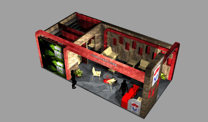 Exhibition Stall Design for COSMOPROF Bologna, Italy event by Rahul ...