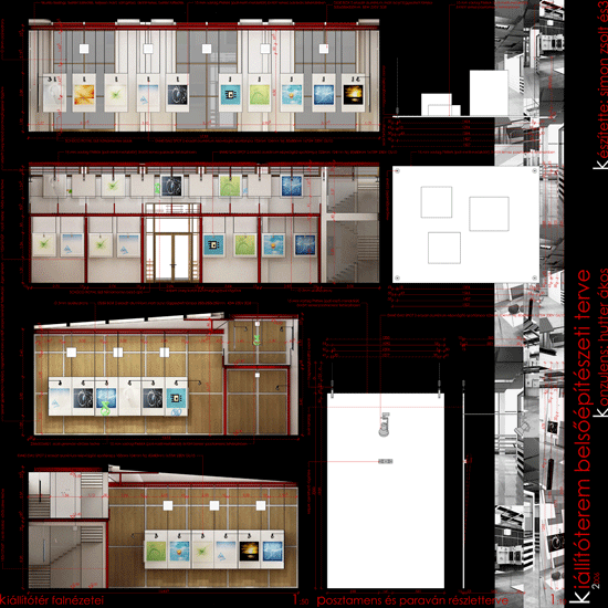 Plans 2006 Exhibition Hall interior design - student project by Zsolt ...