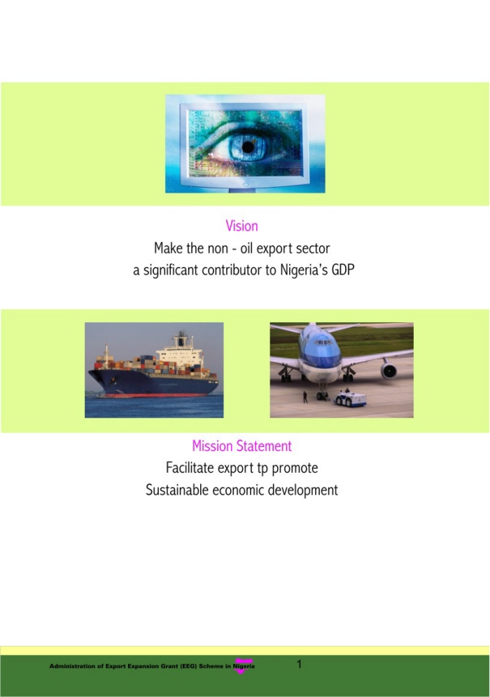 Nigeria Export Promotion Council booklet by Kehinde Bereola BA (Hon ...