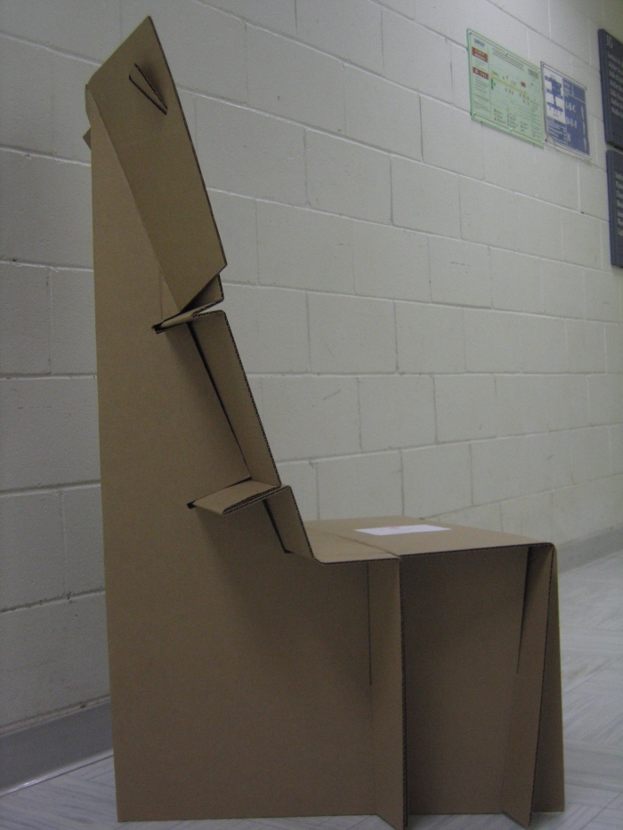 FURNITURE DESIGN: Cardboard Chair by Scott Graham at Coroflot.com