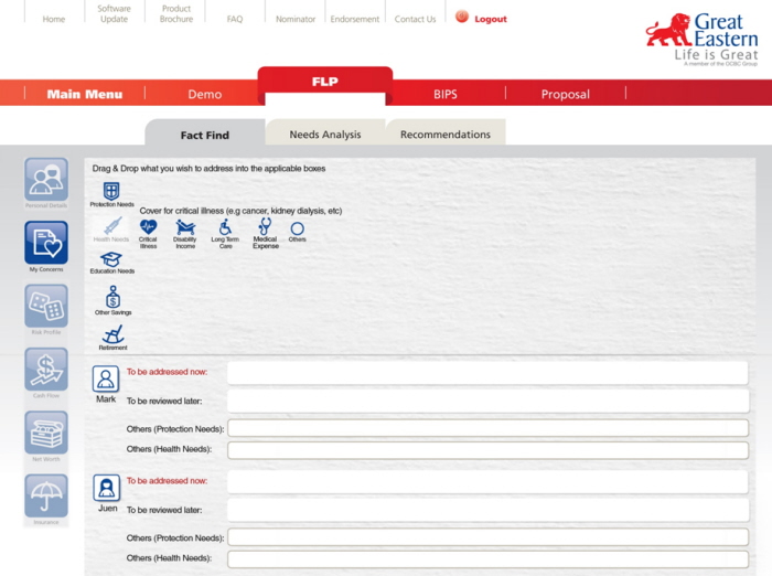 Ipad App Designs for Great Eastern Insurance Company by Aishwarya mohan ...