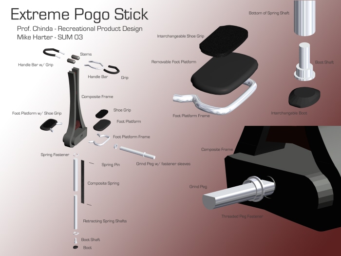 Extreme pogo stick product design by Michael Harter at Coroflot.com