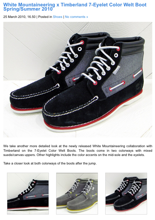 Timberland Collabs by chuck ruud at Coroflot.com